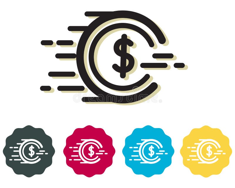 Spending Power - Coin Icon stock vector. Illustration of economy ...