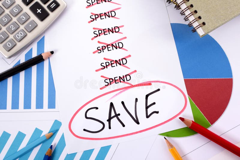 Saving Money Plan Checklist Stock Photo - Image of currency, business ...