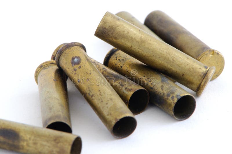 Spent 22 magnum casings stock image. Image of bullet - 23196341