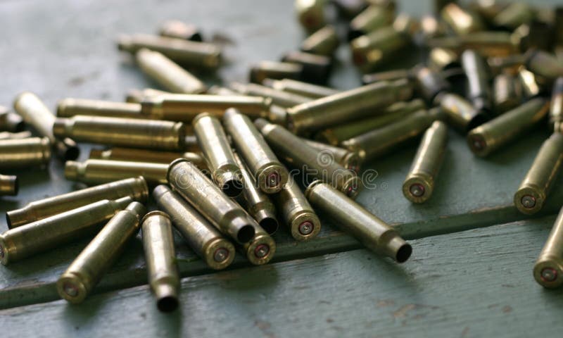 Spent Ammunition stock image. Image of gold, lead, hunting - 491465