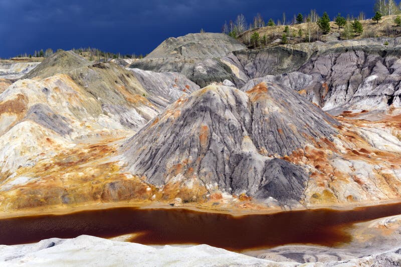 Clay Slopes Formed By Blue Clay Weathering And Erosion By Sea At Fomm ...
