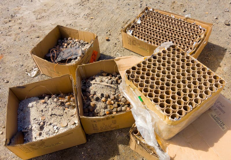 Spent Fireworks on New Year S Day Editorial Photography - Image of ...