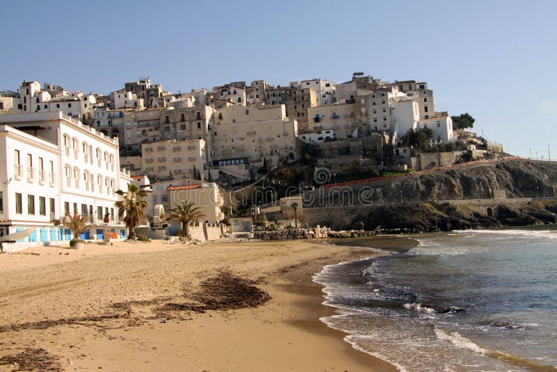 Sperlonga beach in Italy stock image. Image of trip, water - 18327941