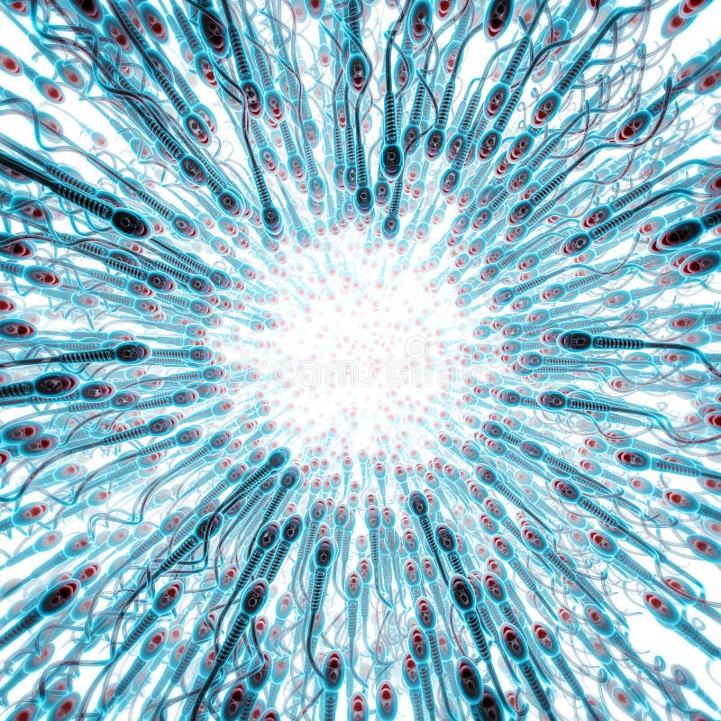 Sperm Cell Background White Stock Illustration - Illustration of clone ...