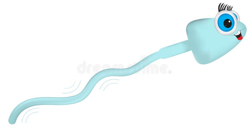 Sperm Cell Character stock vector. Illustration of character - 41881500