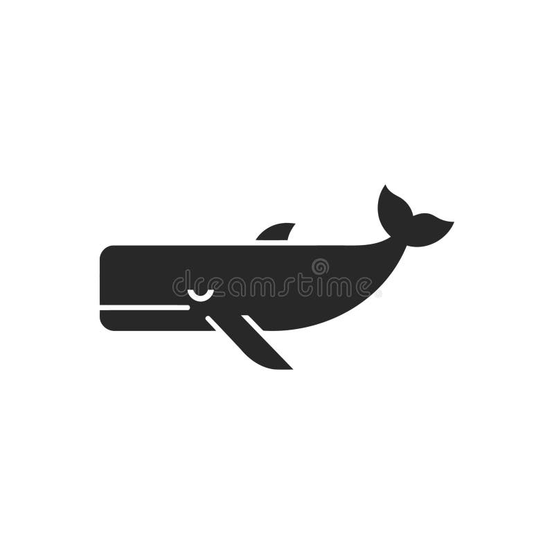 Sperm Whale Icon stock vector. Illustration of streamlined - 361760009