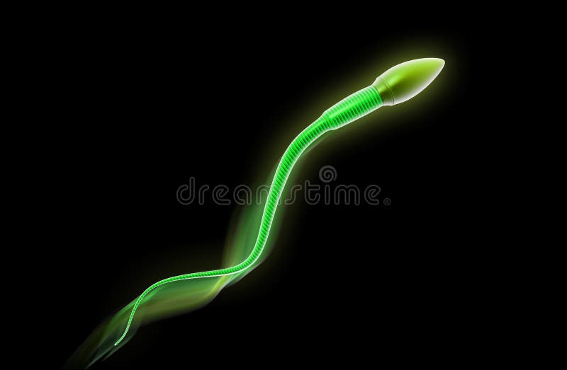 3d Illustration of a Sperm or Male Gamete Stock Illustration ...