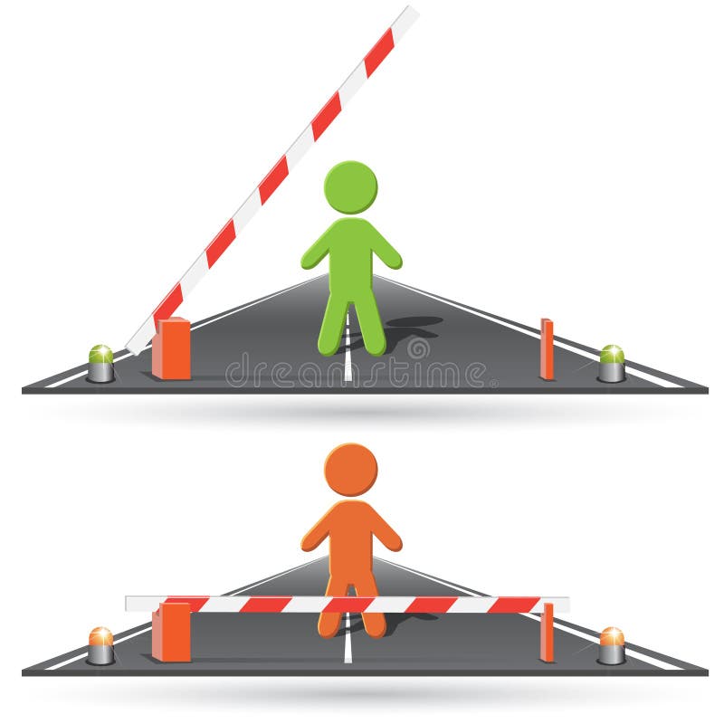 Sperre vektor abbildung. Illustration von sectoring, zeichen - 16688273