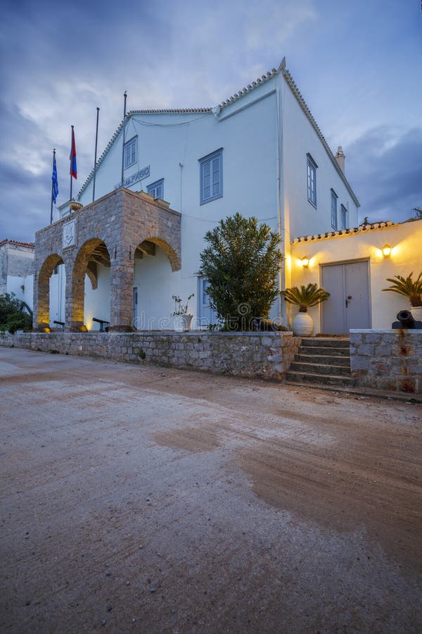 Spetses Town stock image. Image of sunny, traditional, rocks - 157005