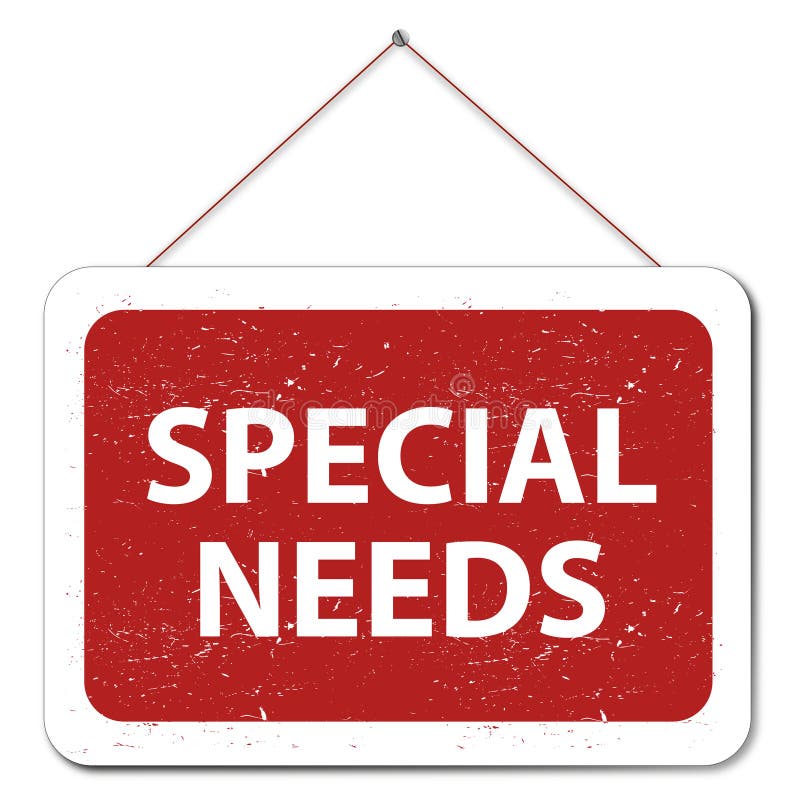 Spezieller Bedarf vektor abbildung. Illustration von gelöscht - 80779197