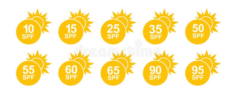 SPF Icon. Sun Protection for Skin. UVA UVB Sunscreen Protection. SPF ...