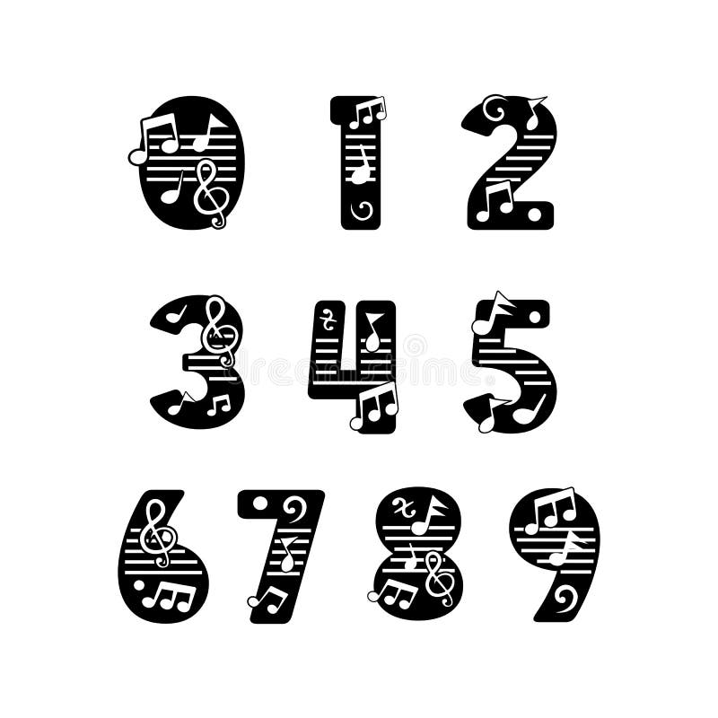 SPF014 Melody - Number stock vector. Illustration of large - 265310342