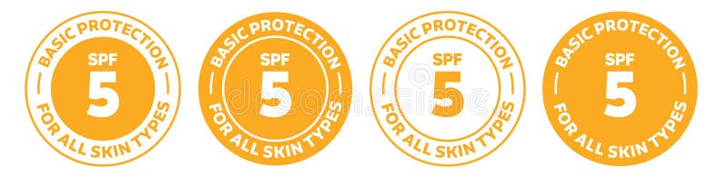 Spf 5 Basic Protection Icon Set Stock Vector - Illustration of isolated, editable: 276821382