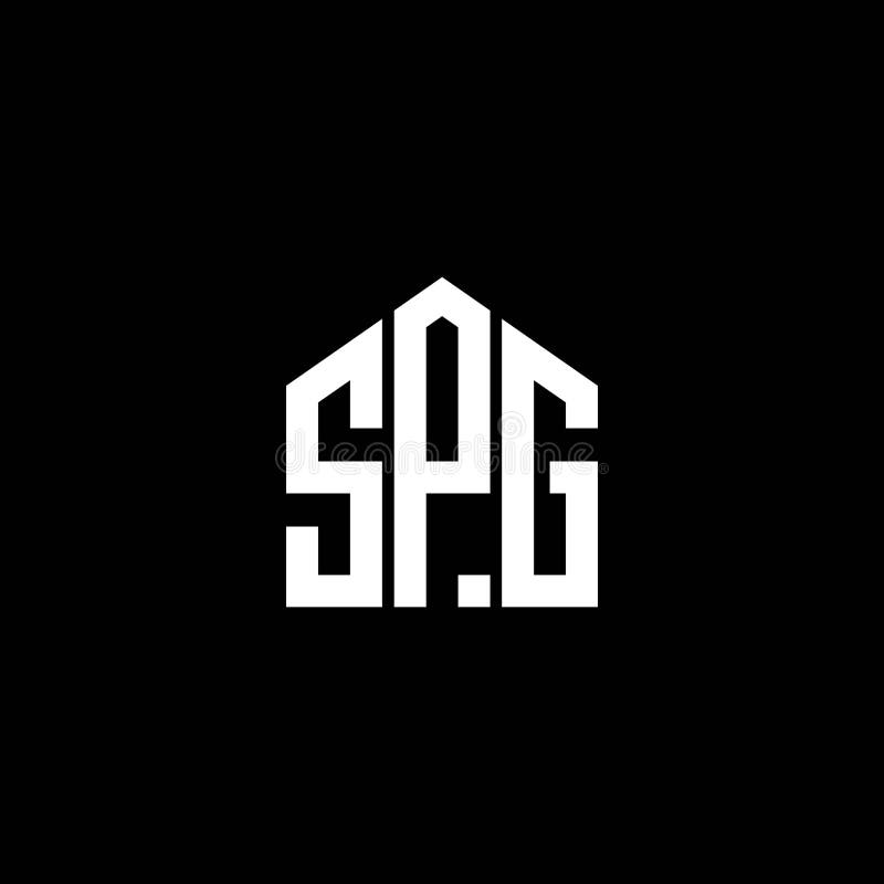 SPG Letter Logo Design on BLACK Background. SPG Creative Initials ...
