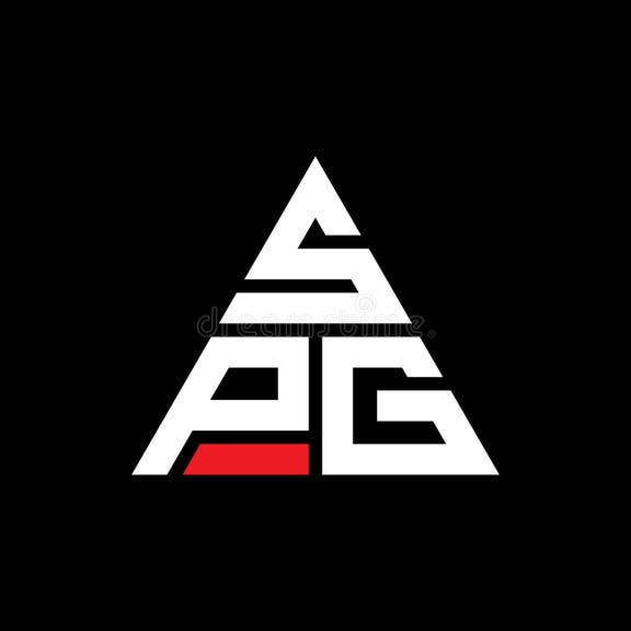 SPG Triangle Letter Logo Design with Triangle Shape. SPG Triangle Logo ...