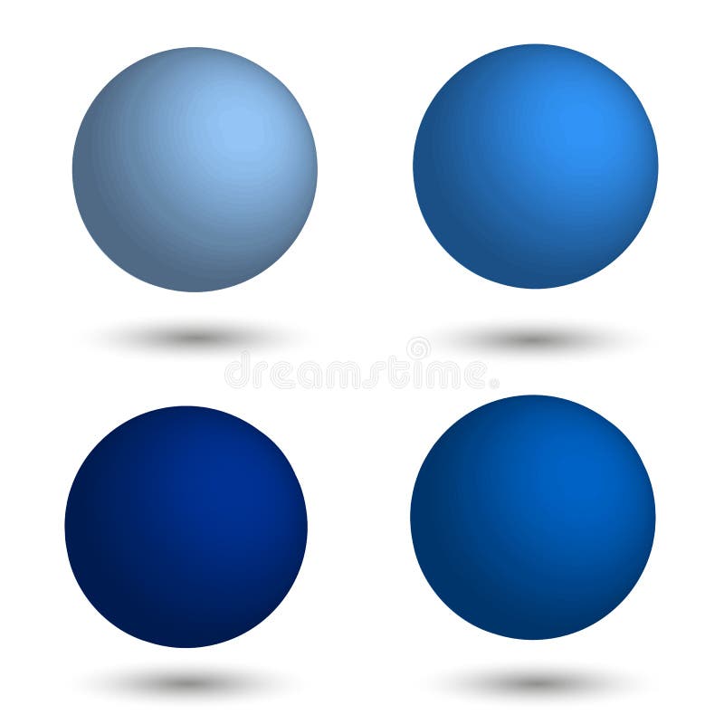 Sphère bleue illustration stock. Illustration du cercle - 11064535