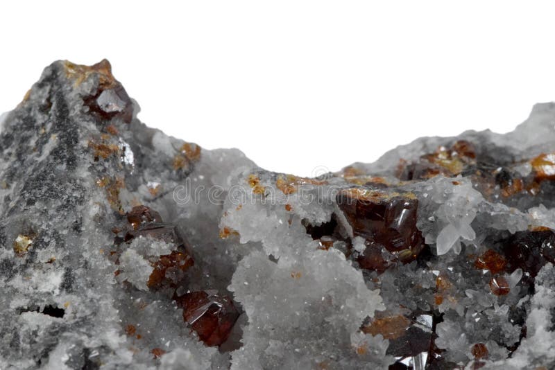 Sphalerite Cluster Closeup stock image. Image of natural - 174253799