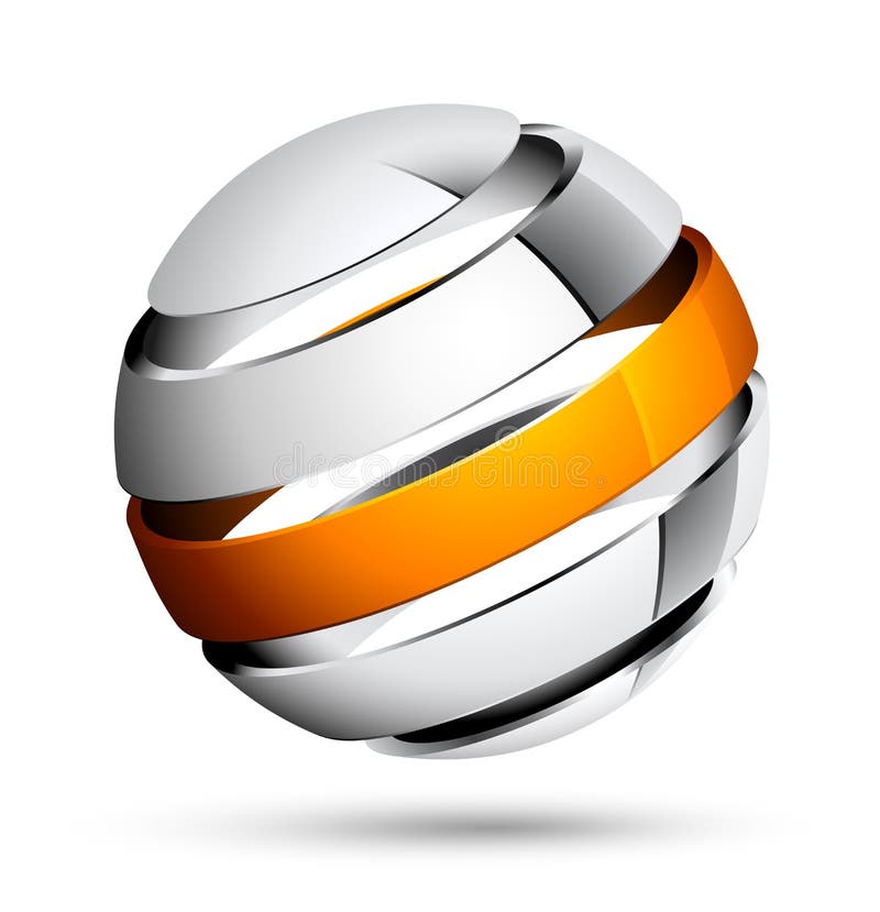 Sphere 3d design stock vector. Illustration of design - 11786874