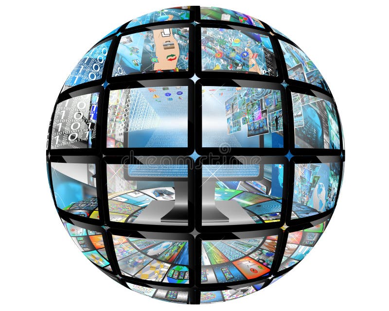 Sphere ball stock illustration. Illustration of broadcast - 42882787