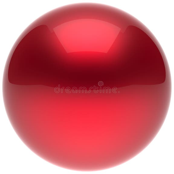 Sphere Ball Button Circle Round Basic Solid Bubble Red Balloon Stock Illustration - Illustration ...