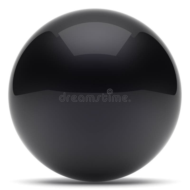 Sphere Ball Geometric Shape Button Round Basic Circle Black Stock Illustration - Illustration of ...