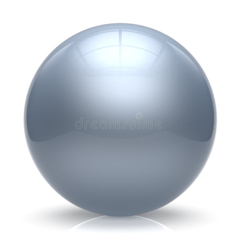 Sphere Ball White Balloon Button Round Basic Circle Geometric Stock Illustration - Illustration ...