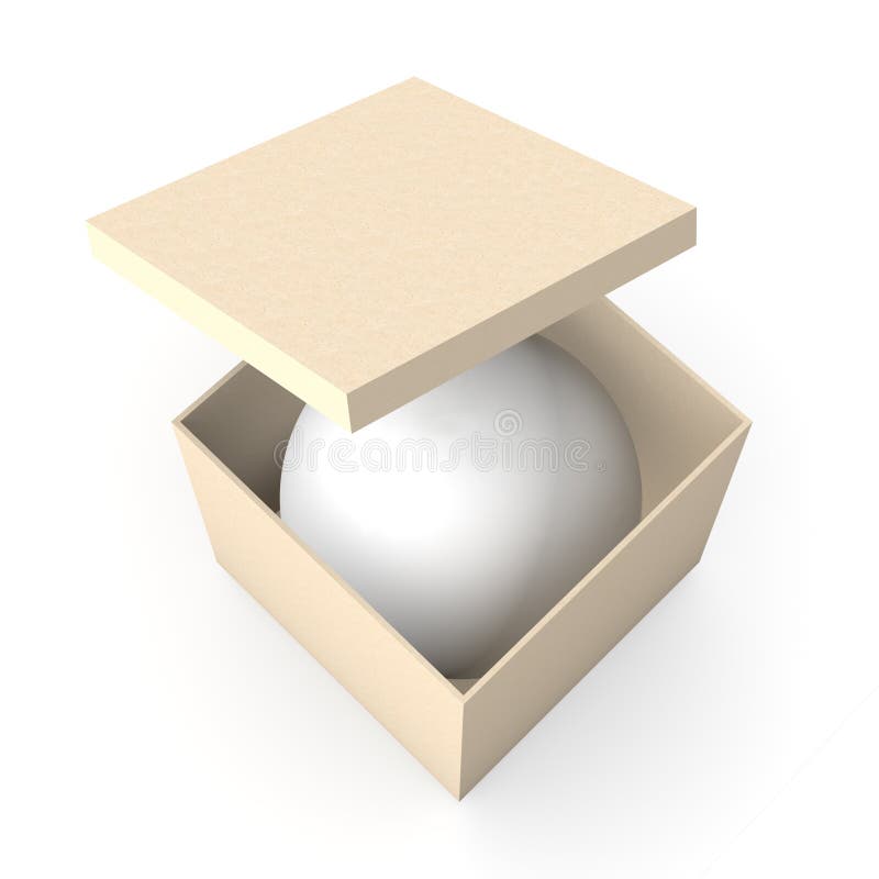 Sphere in a Box stock illustration. Illustration of spring - 2166122