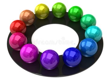 Sphere color wheel stock illustration. Illustration of decoration ...