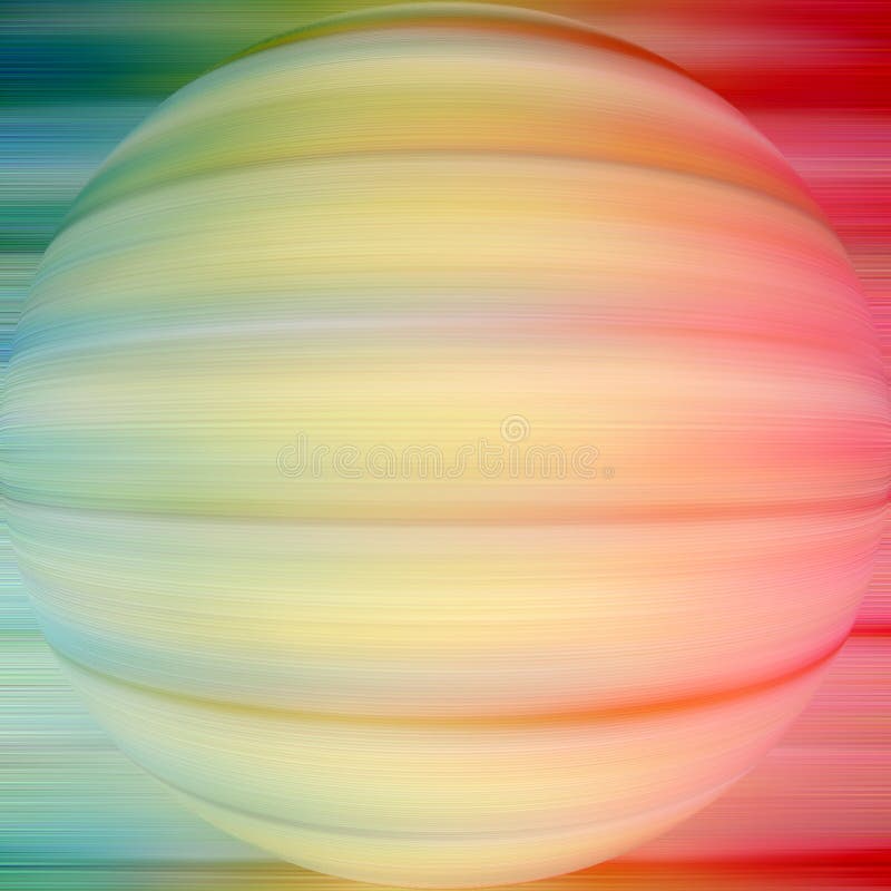 Sphere on a Coloured Background Stock Illustration - Illustration of ...