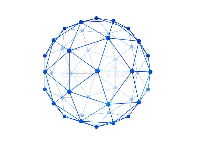 Sphere with Connection Lines for Technology Concept, Abstract Sh Stock ...
