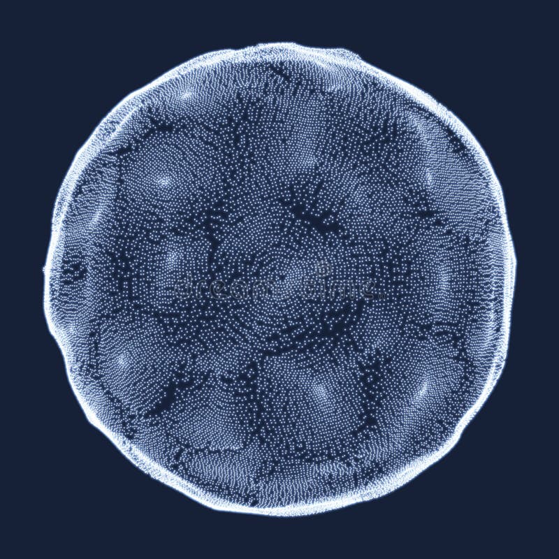 The Sphere Consisting of Points. Abstract Globe Grid. 3D Grid Design ...