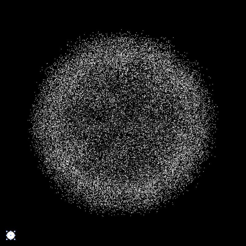 Sphere Consisting of Points. 3D Technology Grid Stock Vector ...