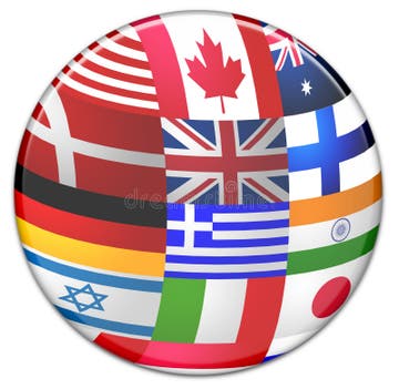 Sphere from country flags stock illustration. Illustration of countries ...