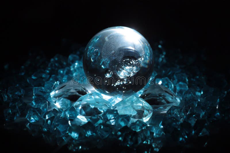 Sphere and crystals stock image. Image of crystal, mineral - 10067797
