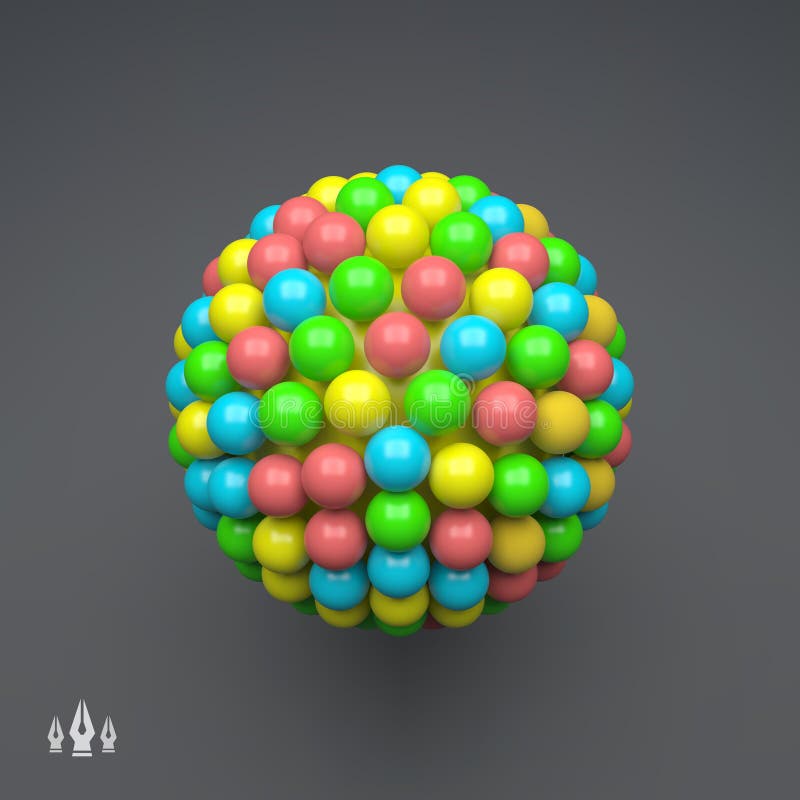 Sphere. 3d Vector Template. Abstract Illustration. 3d Spheres Stock ...