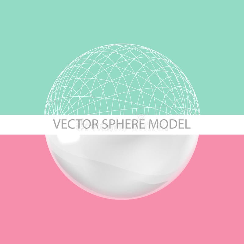 3d wired sphere () stock vector. Illustration of wire - 10607510