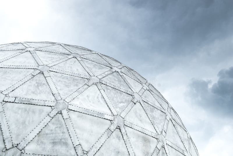 Geodesic Sphere Dome Architecture Construction Design Stock Image ...