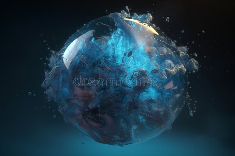 Sphere of Dynamic Energy. AI Generated Stock Illustration ...