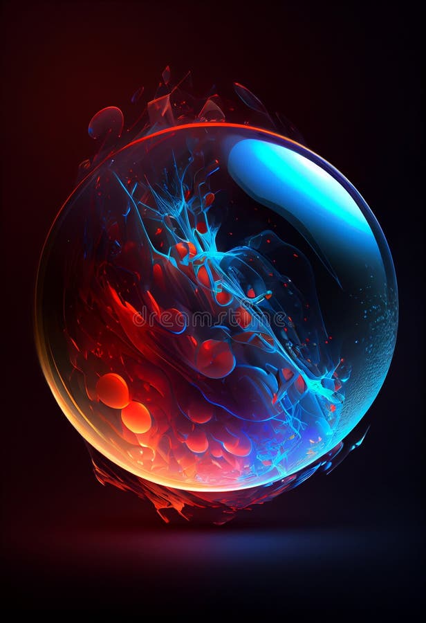 Sphere of Dynamic Energy. AI Generated Stock Illustration ...