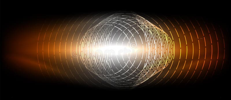 Sphere Emits Light, Creating a Pattern with Tints and Shades in ...