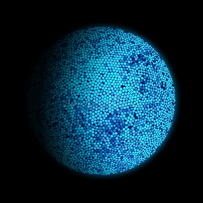 Sphere of Fiber Optics Cross-section Stock Photo - Image of abstract ...