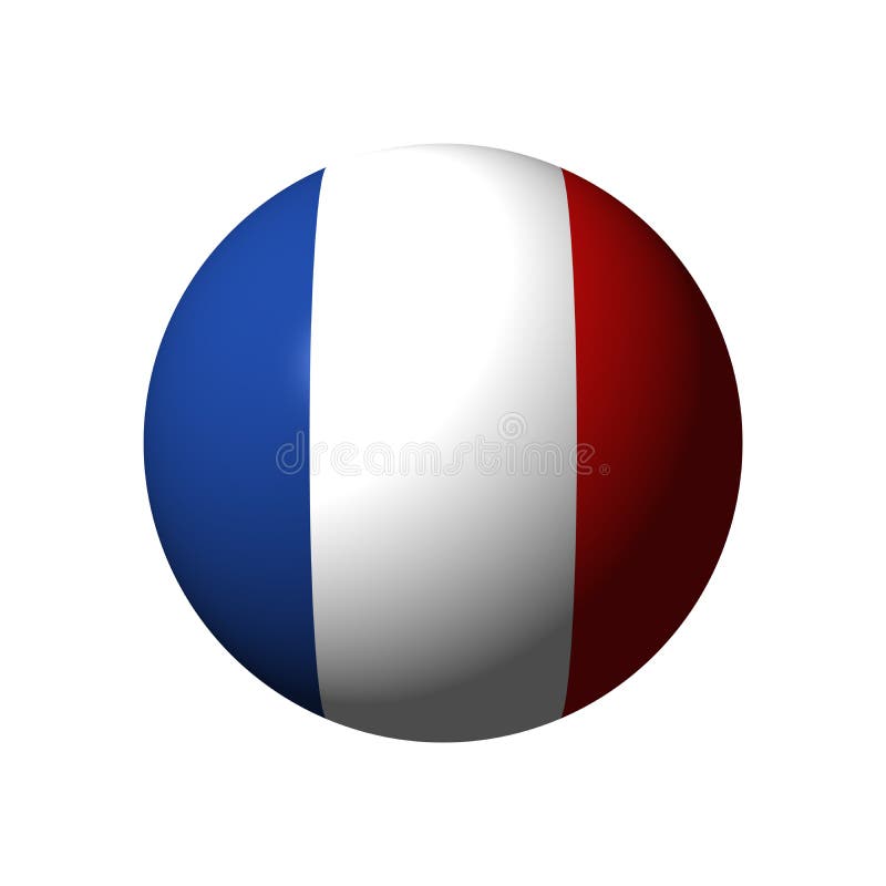 Sphere with flag of France stock illustration. Illustration of patriot ...