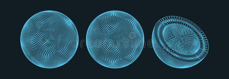 Sphere Formed by Many Particles. 3d Vector Illustration for Science ...