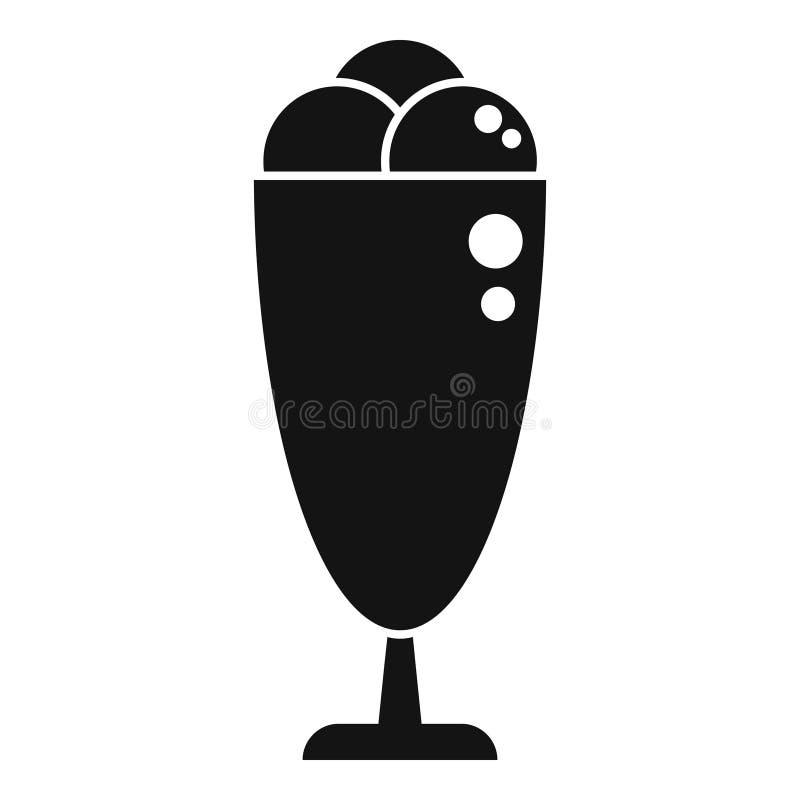 Sphere Gelato Bowl Icon Simple Vector. Ice Cream Dessert Stock Vector ...
