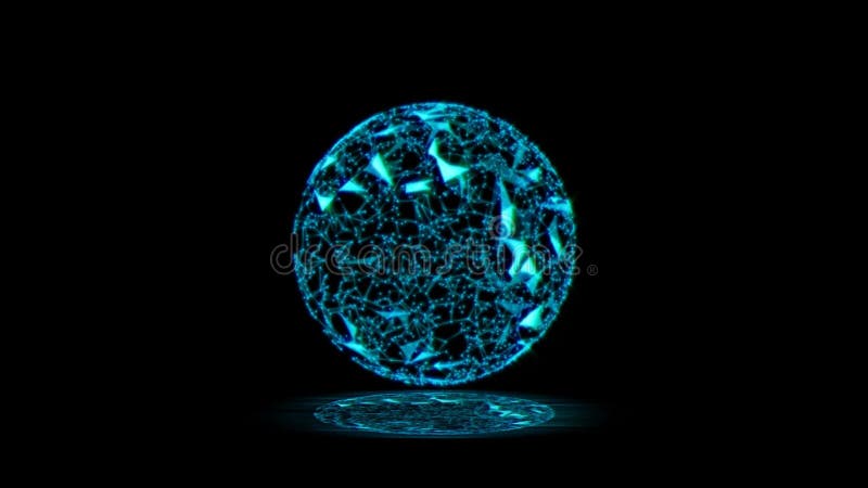 Sphere, Globe and Space in the Form of a Plexus. Abstract Geometric ...