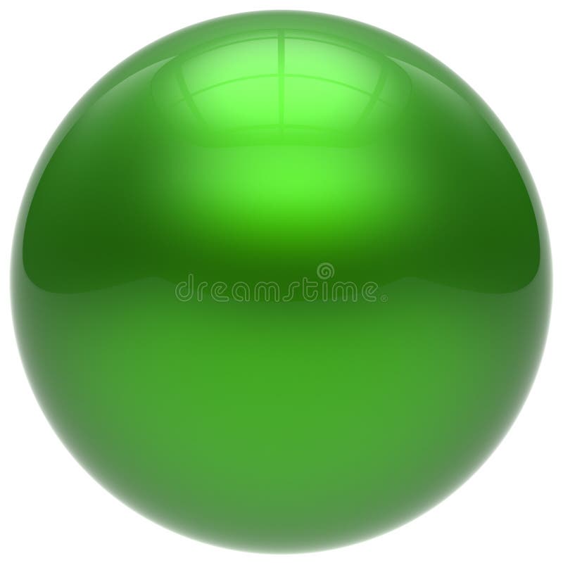 Sphere Green Round Ball Geometric Shape Basic Circle Solid Stock ...