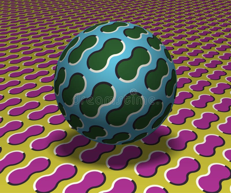 Sphere Hovers Above the Surface. Abstract Objects with Cloud Shapes ...