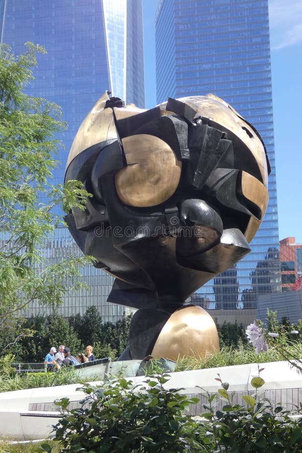 The Sphere editorial stock photo. Image of liberty, rubble - 99538083