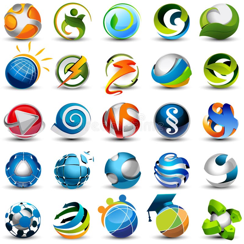 Sphere icons stock vector. Illustration of icon, global - 22651514