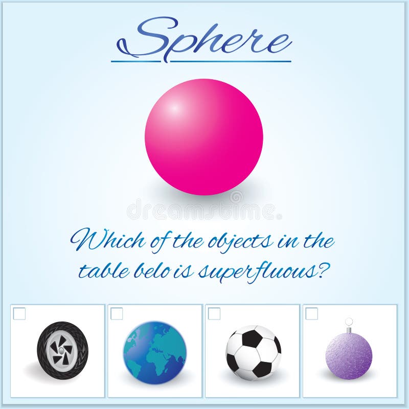 Sphere. Image of Volumetric Geometrical Figure with Examples of Such ...